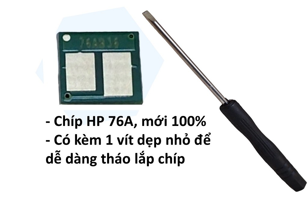 Chíp Mực HP 76a, Pro 404n, 404d, 404dn, 404dw, MFC M428fdn, M428fdw ...